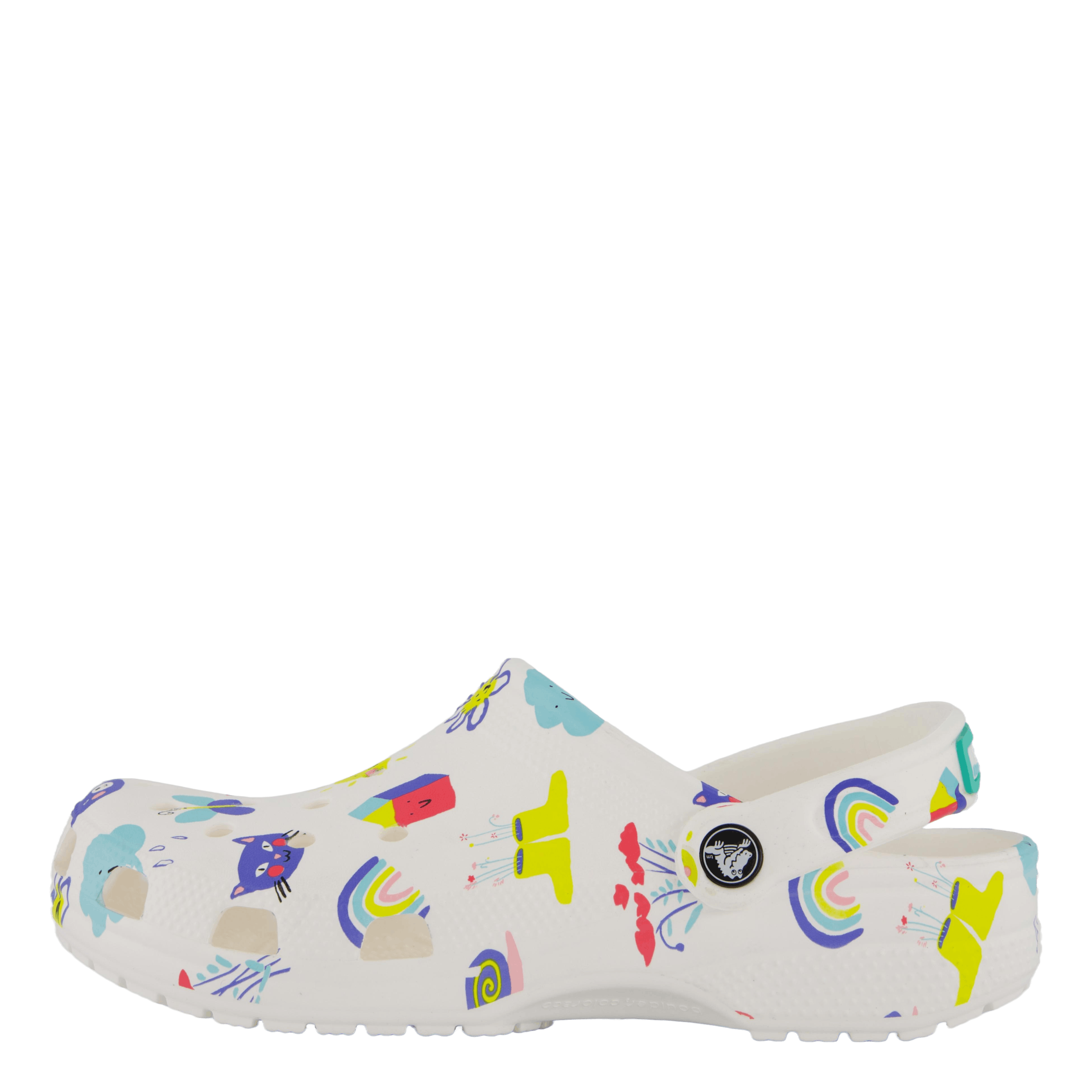 Crocs Classic Doodle Print Clog K White/multi – Heppo.com
