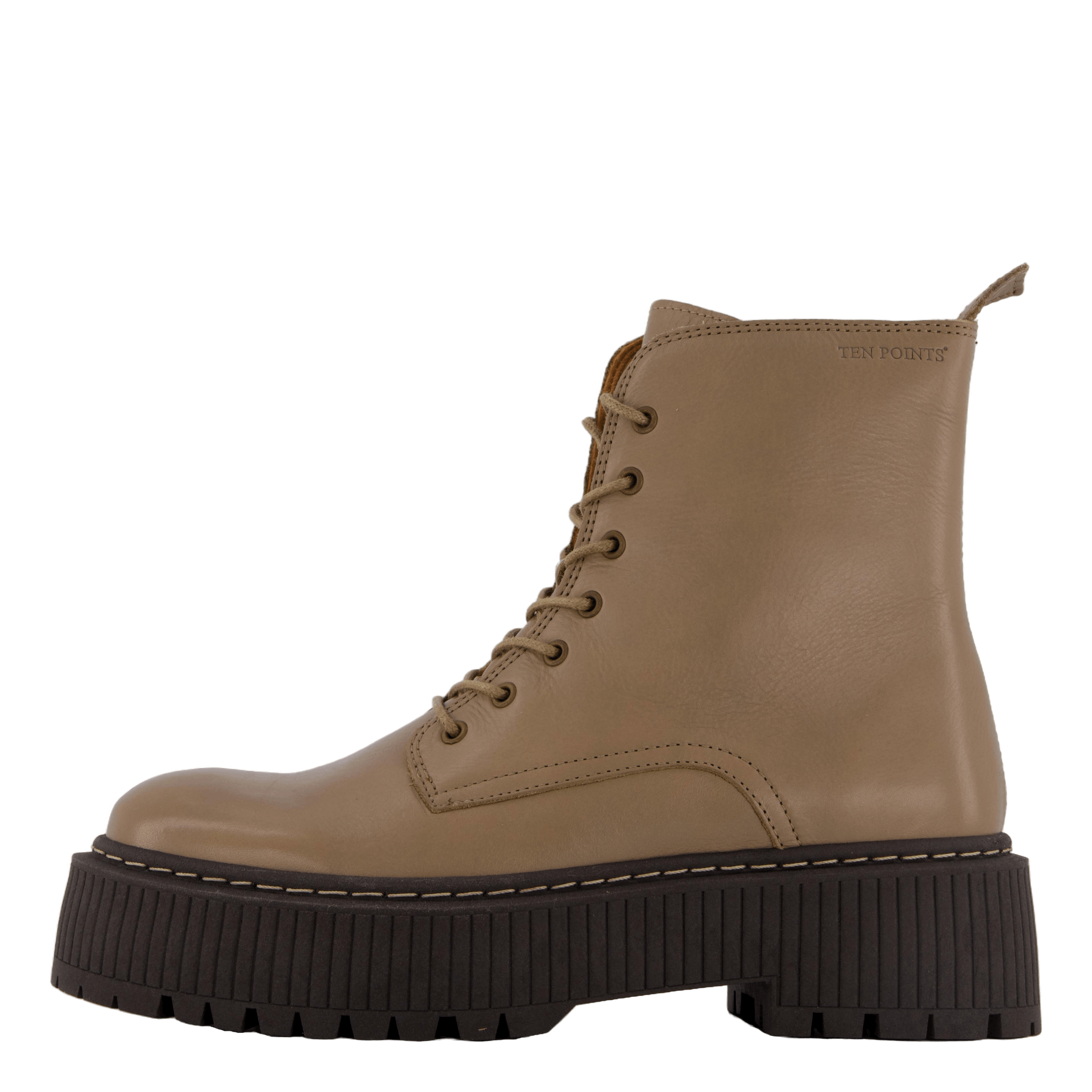 Ten Points Alina Laced Boots Taupe – Heppo.com