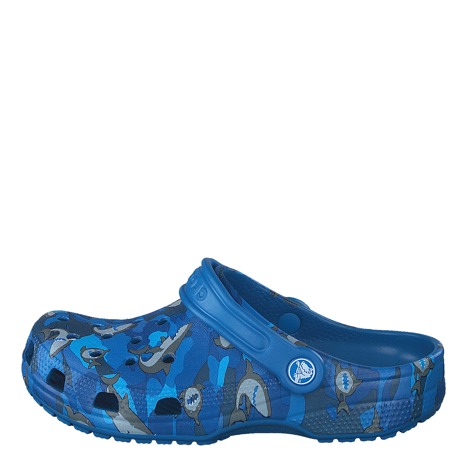 Crocs Classic Shark Clog Kids Prep Blue – Heppo.com